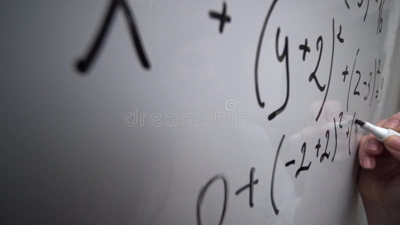 Writing Mathematics Equation on Whiteboard, Math Formula, Education ...