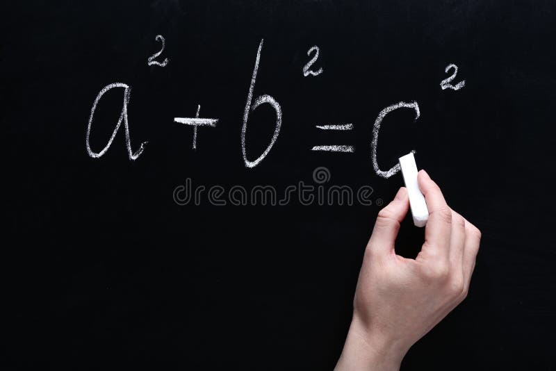 Hand Writing Maths Formulas Stock Photo - Image of college, learn ...
