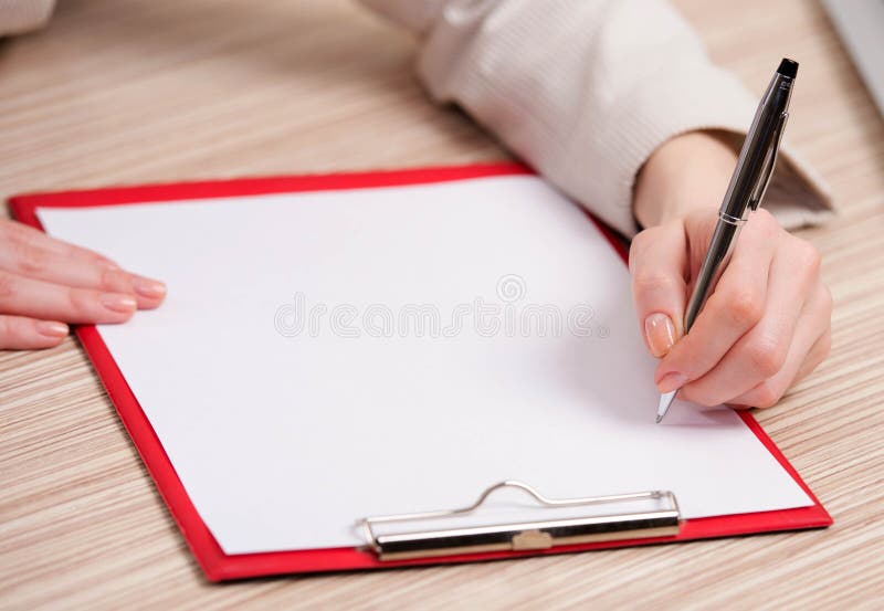 The Hand Writing Memo in Business Concept Stock Image - Image of diary ...