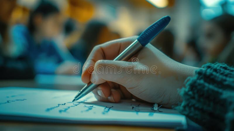 The Hand Writing Notes. AI Generated Stock Illustration - Illustration ...