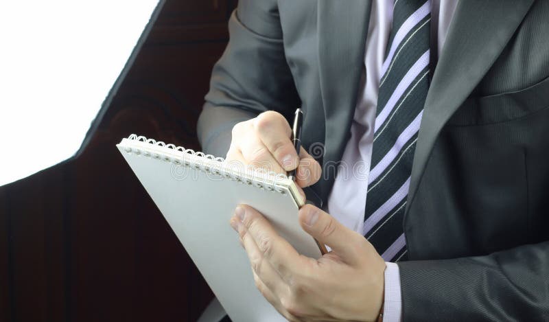 Hand Writing Notes Journalist Stock Photo - Image of human, diary: 80442836