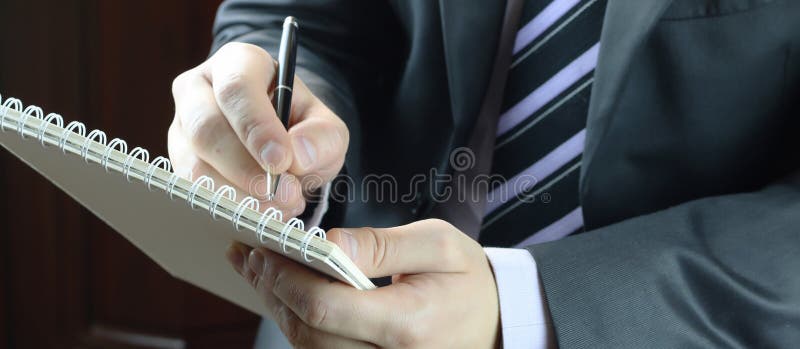 Hand Writing Notes Journalist Stock Image - Image of paperwork ...