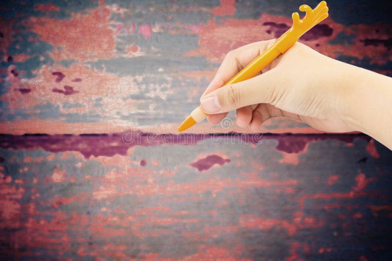 Hand writing stock image. Image of abstract, grunge, hardwood - 41208051