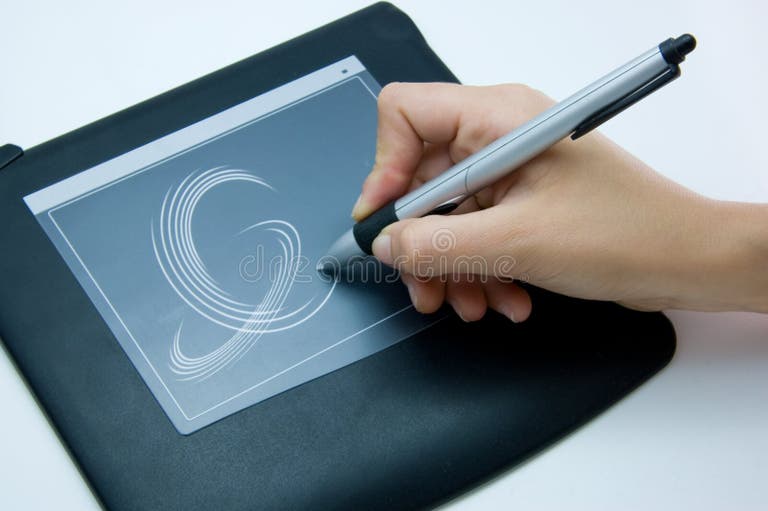 Hand writing on pad stock photo. Image of sketching, tablet - 8266788