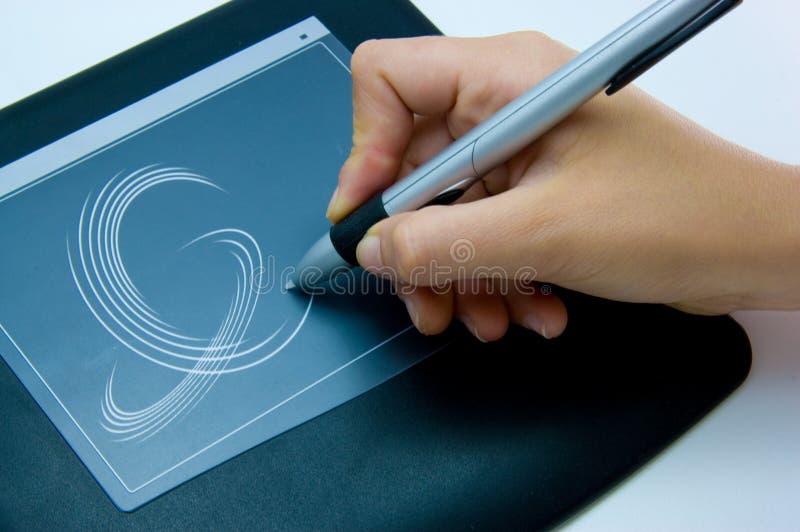 Hand writing on pad stock photo. Image of design, sketching - 8266810