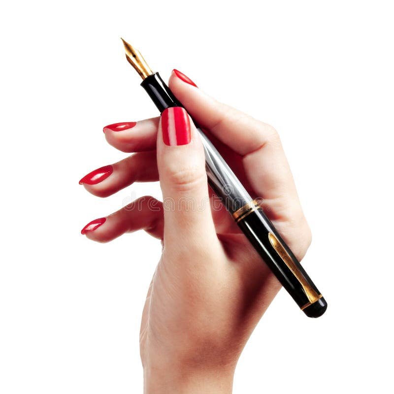 Hand writing with a pen stock photo. Image of office, meeting - 8858950