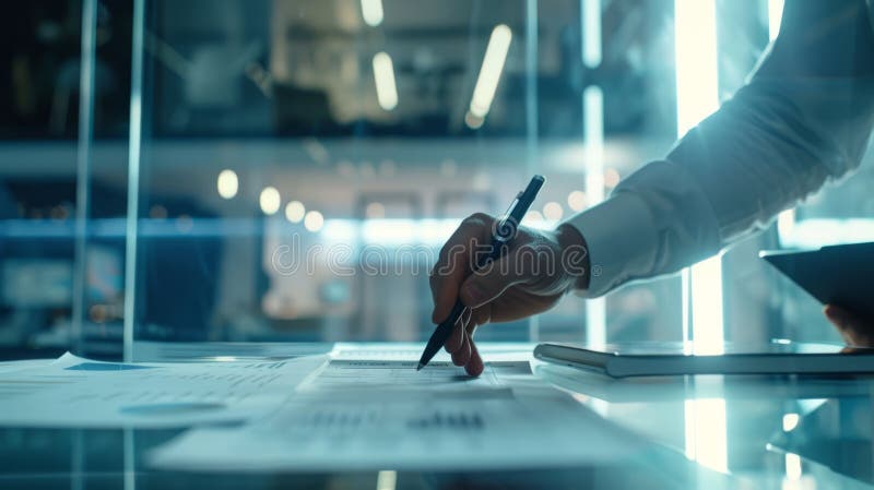 The Professional Hand Writing.AI Generated Image Stock Image - Image of ...