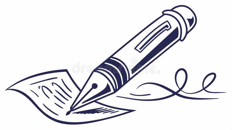 Hand Writing with Pen Vector, Signature and Script, Personal Note and ...
