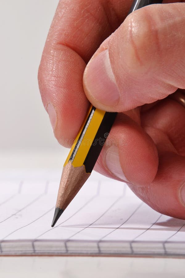 Vintage or Retro Style Hand with Fountain Pen Writing Letters Stock ...