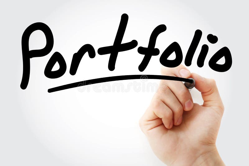 Portfolio Text on Blackboard Stock Photo - Image of financial, business ... Portfolio Text on Blackboard Stock Photo - Image of financial, business ...