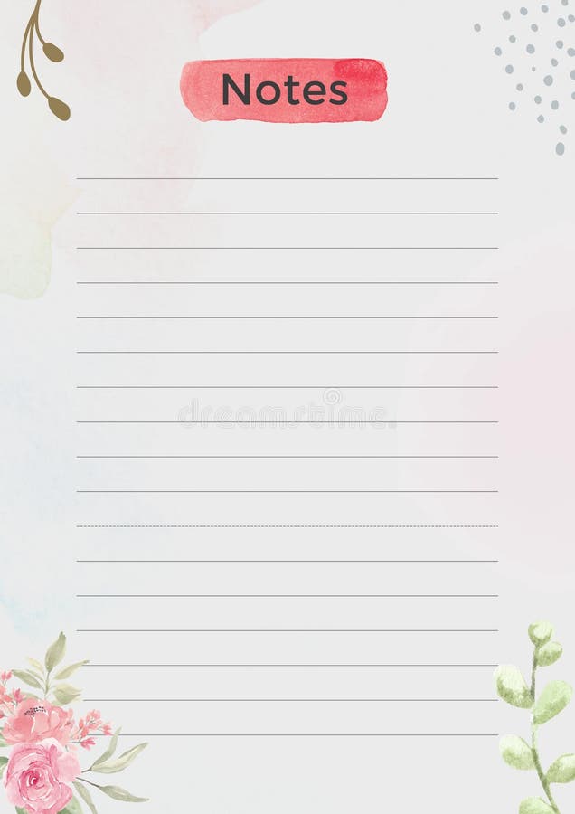Hand Writing Practise Lined Pages Stock Illustration - Illustration of ...
