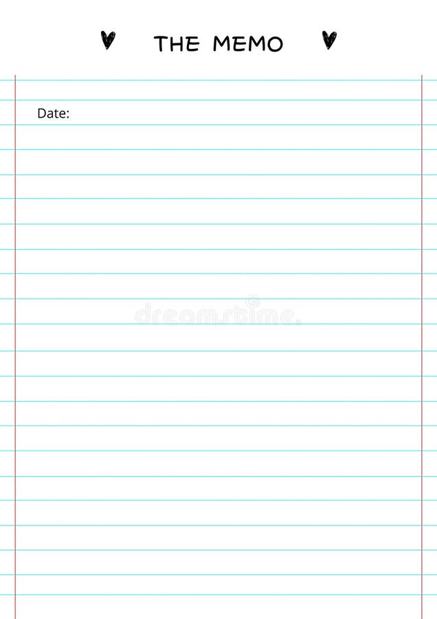 "Hand Writing Practise Lined Pages Stock Illustration - Illustration of ...