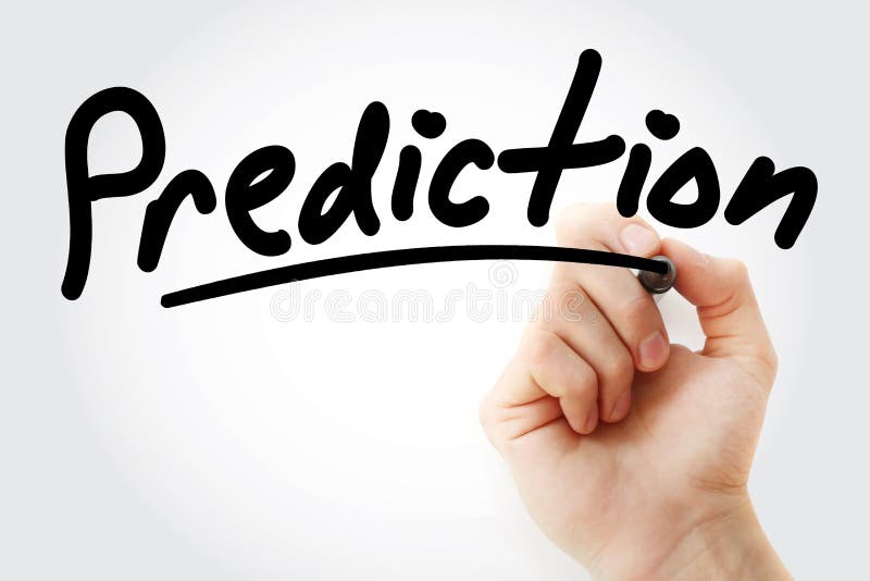 Hand Writing Prediction with Marker Stock Photo - Image of handwriting ...