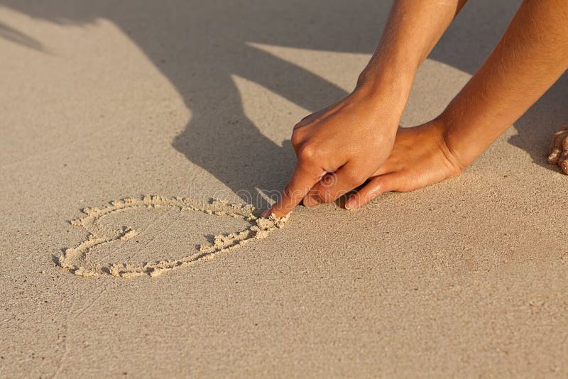 Beach Sand Writing