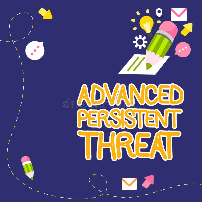 Hand Writing Sign Advanced Persistent Threat. Word Written on ...