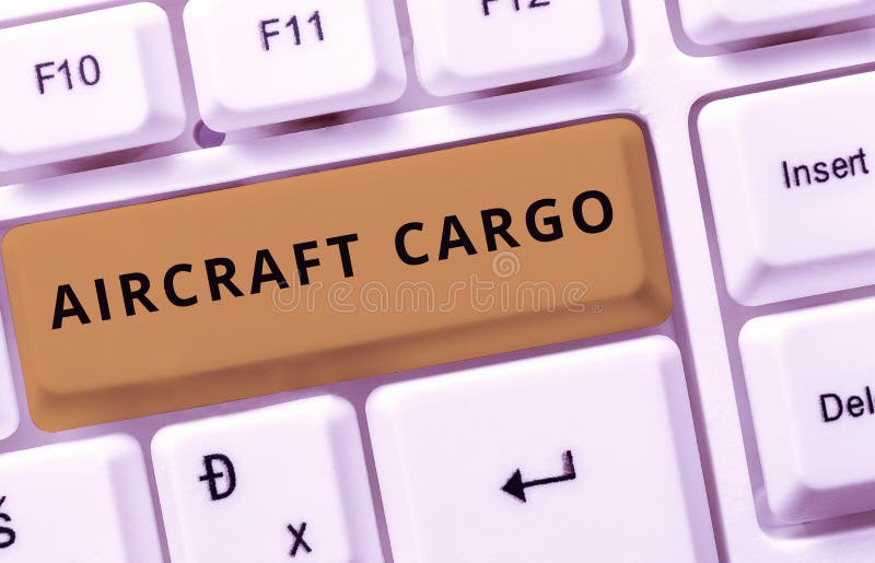 Text Sign Showing Aircraft Cargo. Business Concept Asking for Inquiry ...