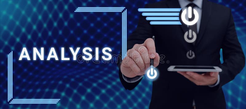 Sign Displaying Analysis. Word Written on Process of Breaking Complex ...