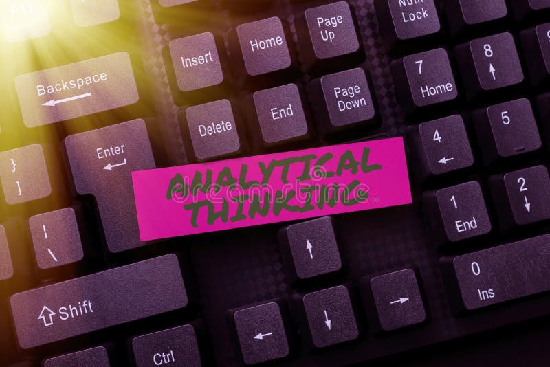 Hand Writing Sign Analytical Thinking. Conceptual Photo Component of ...