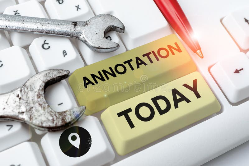 Sign Displaying Annotation. Conceptual Photo Note Added by Way of ...