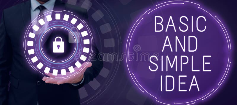 Hand Writing Sign Basic and Simple Idea. Business Showcase Plain Mental ...