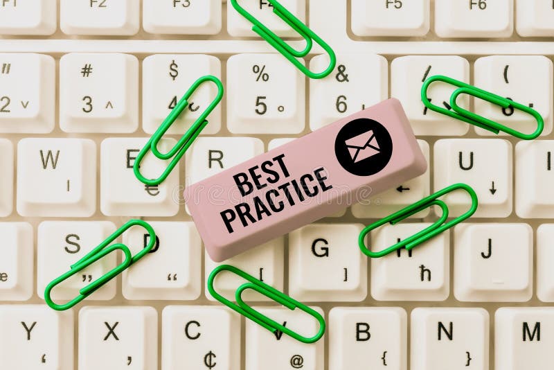 Hand Writing Sign Best Practice. Concept Meaning Method Systematic ...