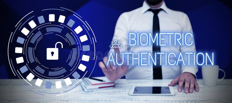 Hand Writing Sign Biometric Authentication. Concept Meaning Identity ...