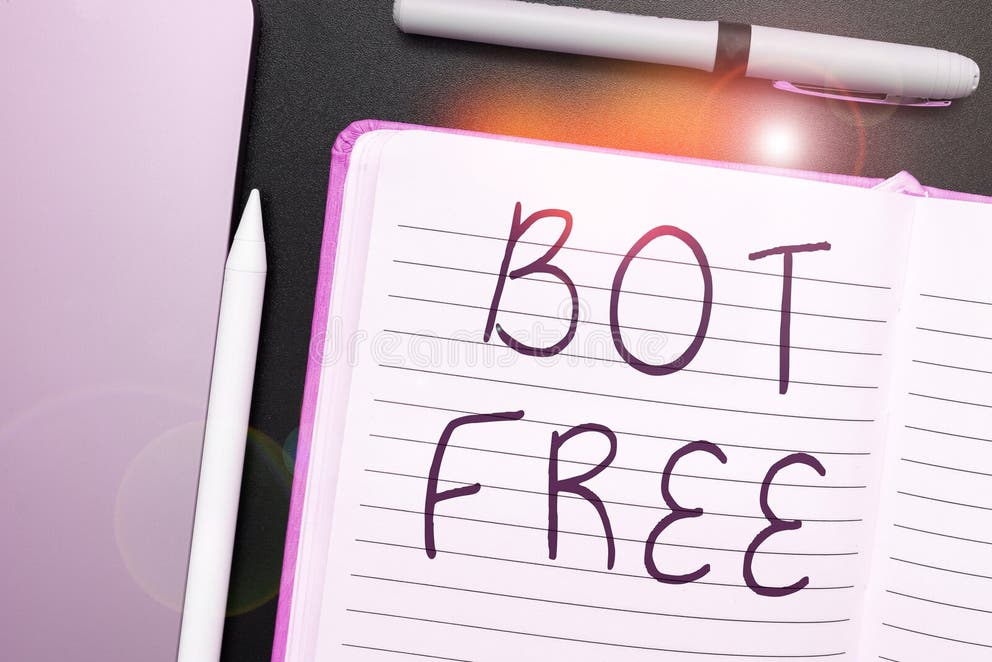 Hand Writing Sign Bot Free. Concept Meaning a Computer Program that ...