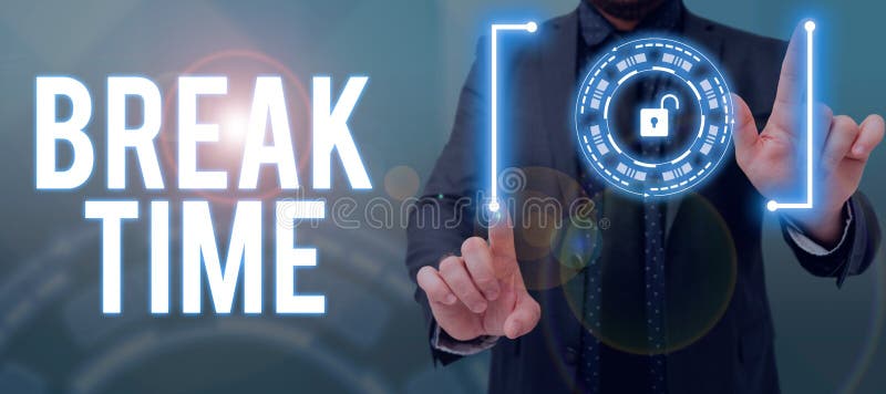 Conceptual Caption Break Time. Concept Meaning Period of Rest or ...