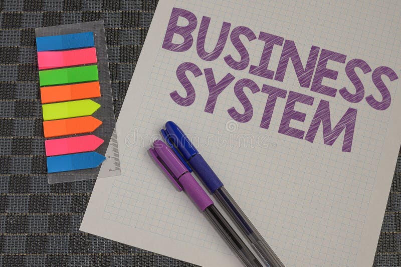 Text Showing Inspiration Business System. Concept Meaning a Method of ...