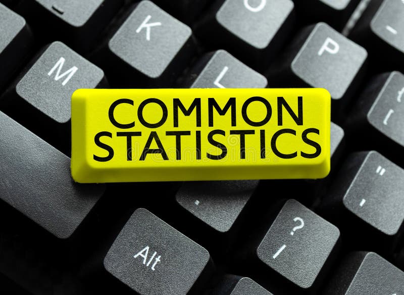 Conceptual Display Common Statistics. Business Showcase Deals with ...