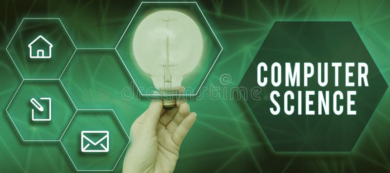 Hand Writing Sign Computer Science. Business Concept Instruct and Help ...