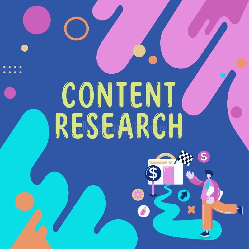 Hand Writing Sign Content Research. Internet Concept Method for ...