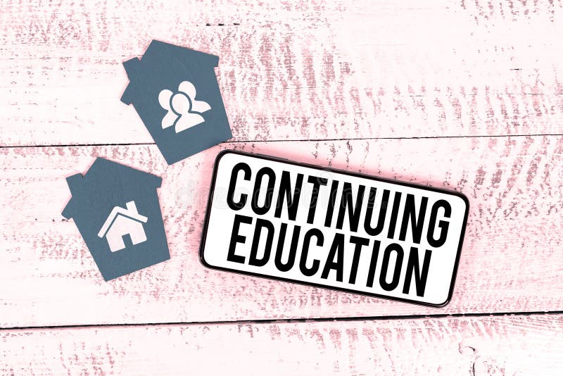 Writing Displaying Text Continuing Education. Conceptual Photo ...