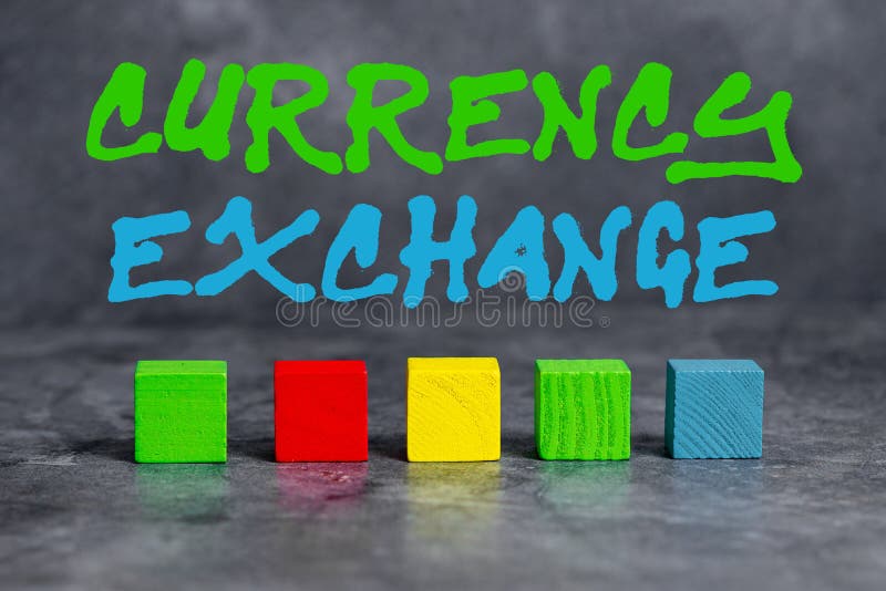 Hand Writing Sign Currency Exchange. Concept Meaning Rate at Which One ...