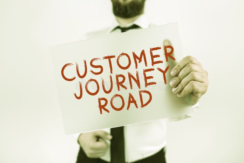 Hand Writing Sign Customer Journey Road. Concept Meaning Customer ... Hand Writing Sign Customer Journey Road. Concept Meaning Customer ...