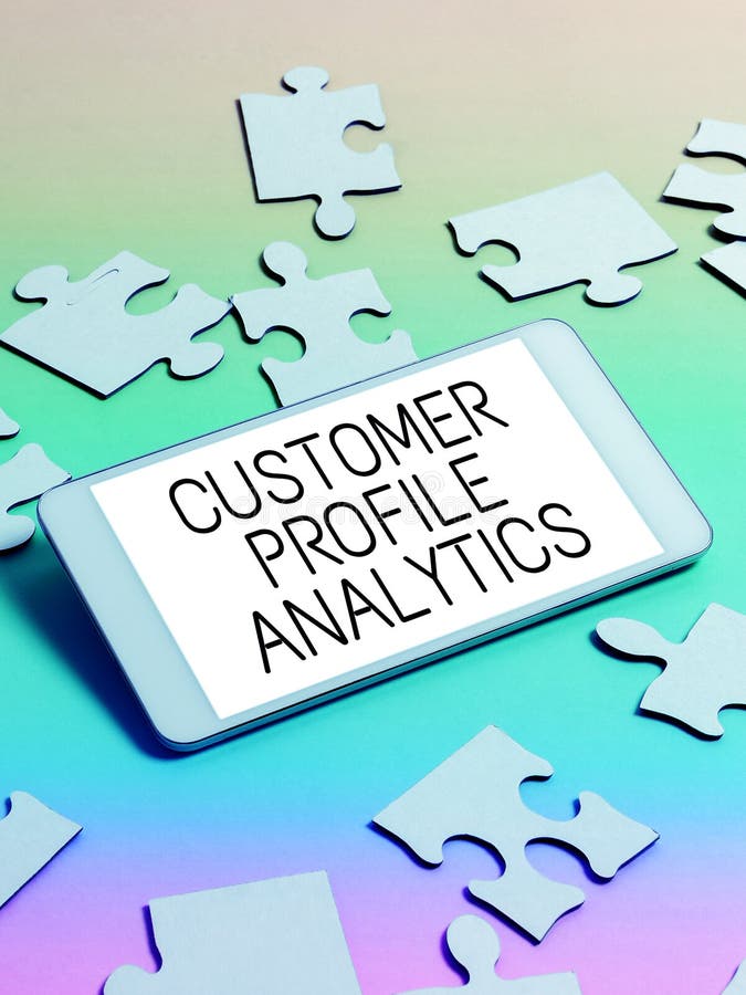 Handwriting Text Customer Profile Analytics. Business Concept Customer ...
