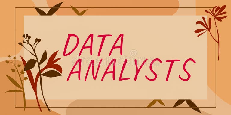 Hand Writing Sign Data Analysts. Business Showcase Programmer Design ...