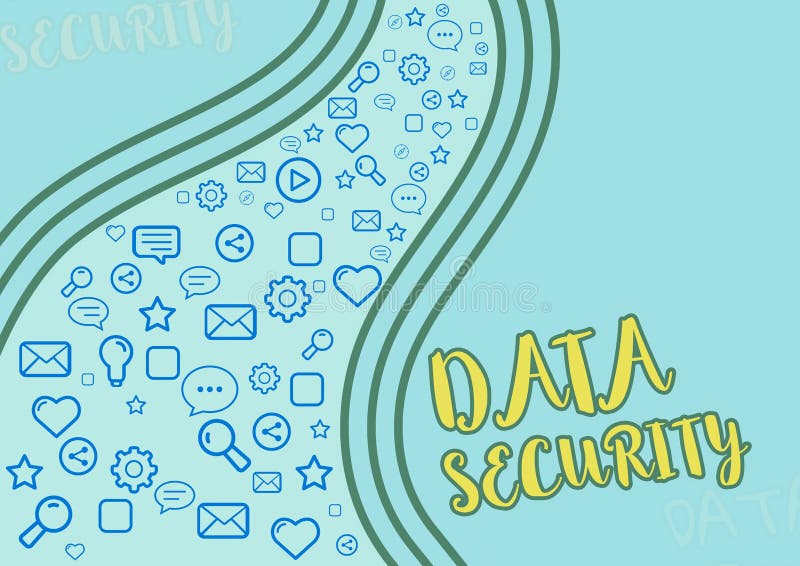 Text Sign Showing Data Security. Business Showcase Confidentiality Disk ...