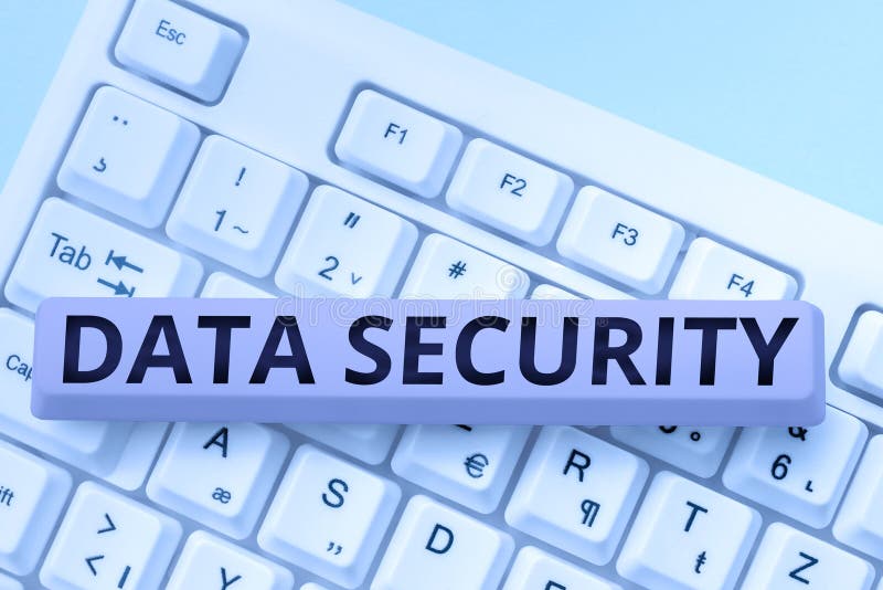 Handwriting Text Data Security. Business Concept Confidentiality Disk ...