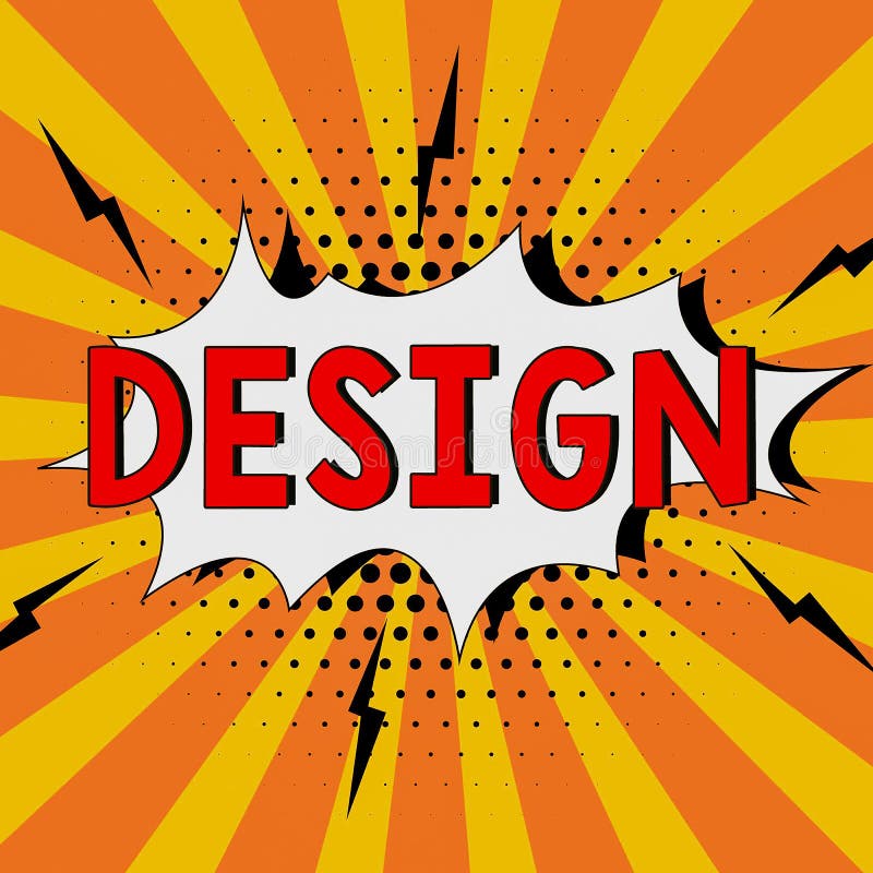 Hand Writing Sign Design. Concept Meaning Drawing Produced To Show the ...