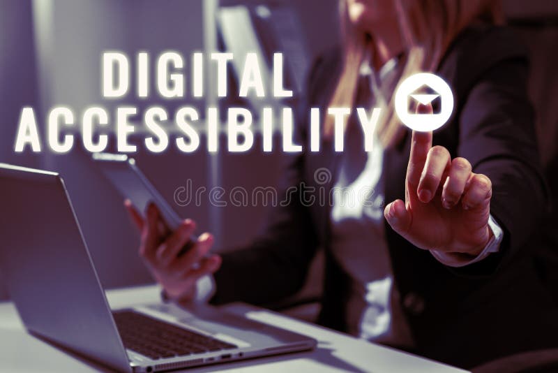 Writing Displaying Text Digital Accessibility. Word Written on ...