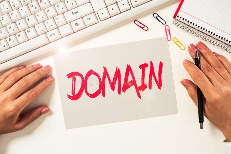 Text Showing Inspiration Domain. Conceptual Photo Identification String ...