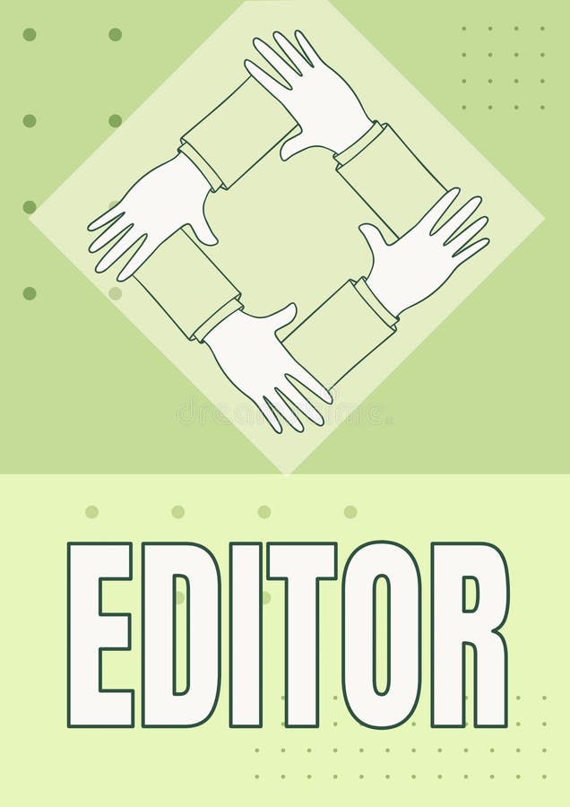 Conceptual Display Editor. Business Approach Person Who is in Charge of ...