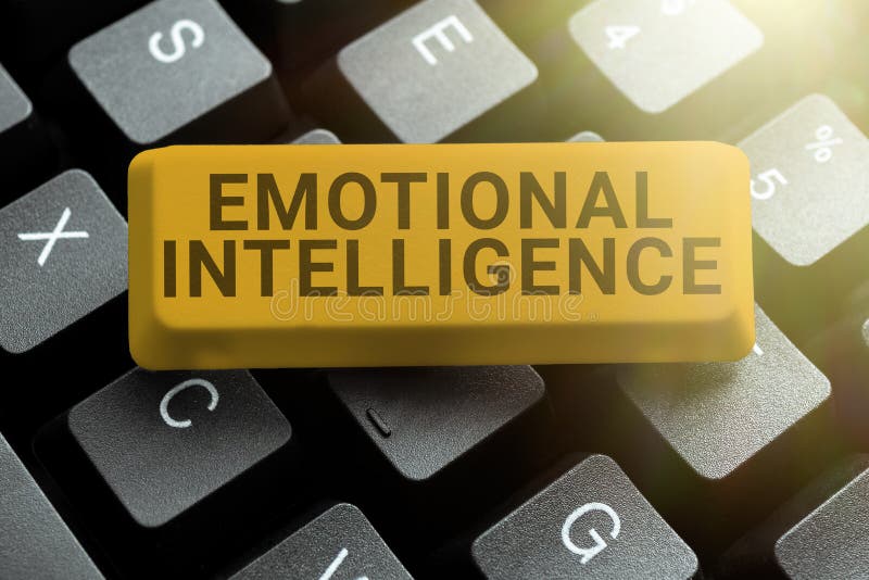 Hand Writing Sign Emotional Intelligence. Internet Concept Capacity To ...