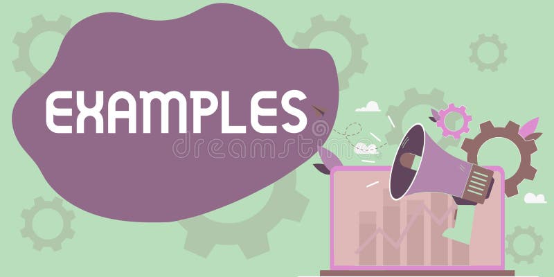 Hand Writing Sign Examples. Internet Concept Photo Sample Model To ...