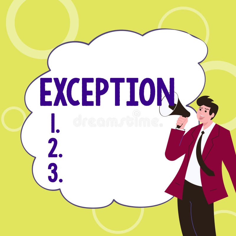 Exception Word Stock Illustrations – 134 Exception Word Stock ...