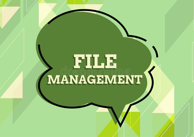 Hand Writing Sign File Managementcomputer Program That Provides User Interface To Manage Data