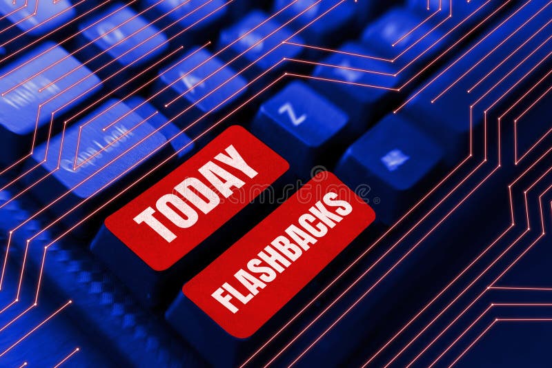 Hand Writing Sign Flashbacks. Internet Concept Interruption of ...