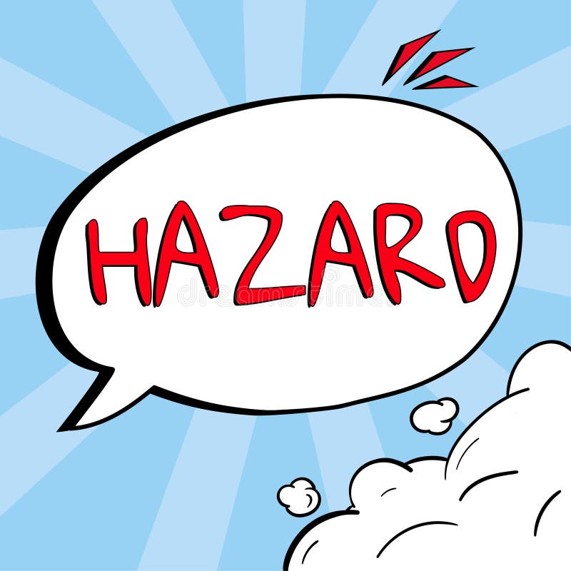 Hand Writing Sign Hazard. Business Approach Account or Statement ...
