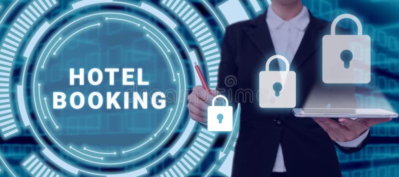 Text Sign Showing Hotel Booking. Business Idea Online Reservations ... Text Sign Showing Hotel Booking. Business Idea Online Reservations ...